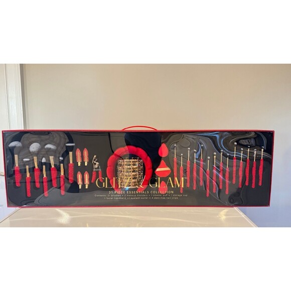 glam | Makeup | Glitz And Glam Limited Edition 3 Piece Red Rhinestone ...